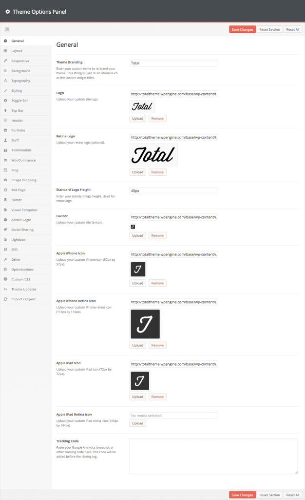 Advanced Theme Panel – PAS Research
